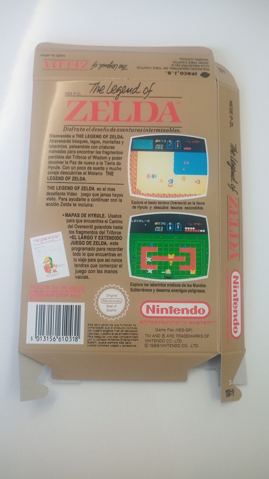 Nintendo Nes Zelda Box | Etsy
