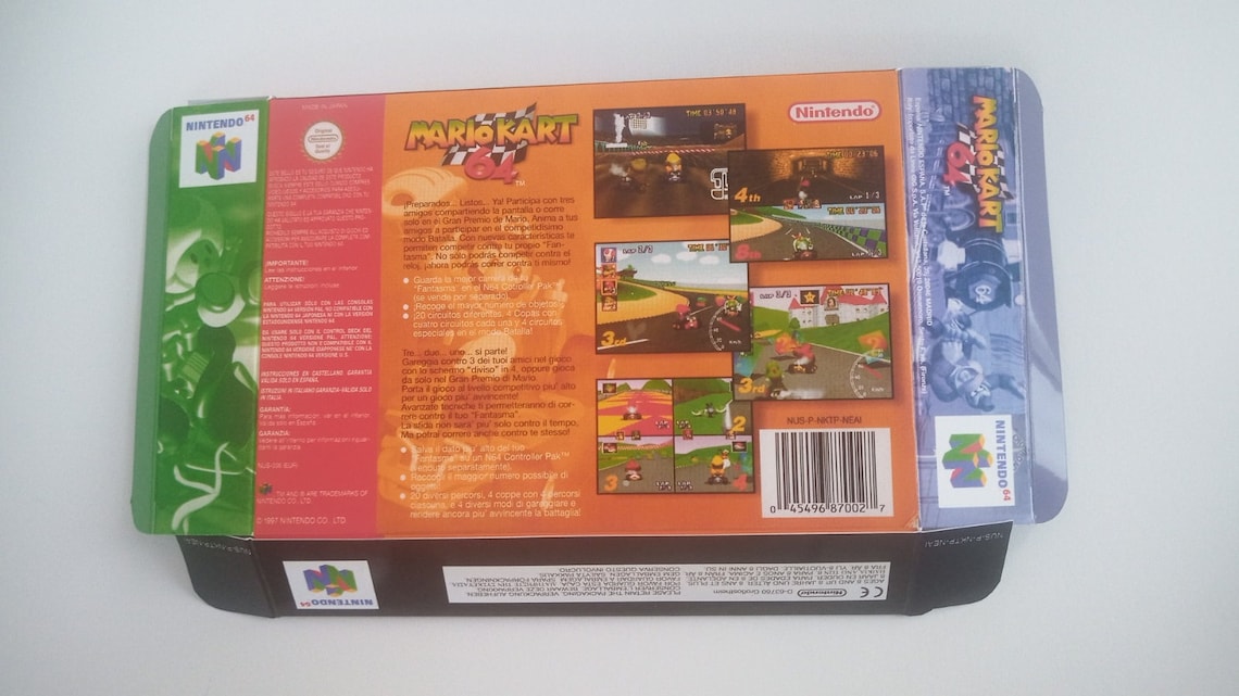 Nintendo 64 Mario Kart 64 Box - Etsy