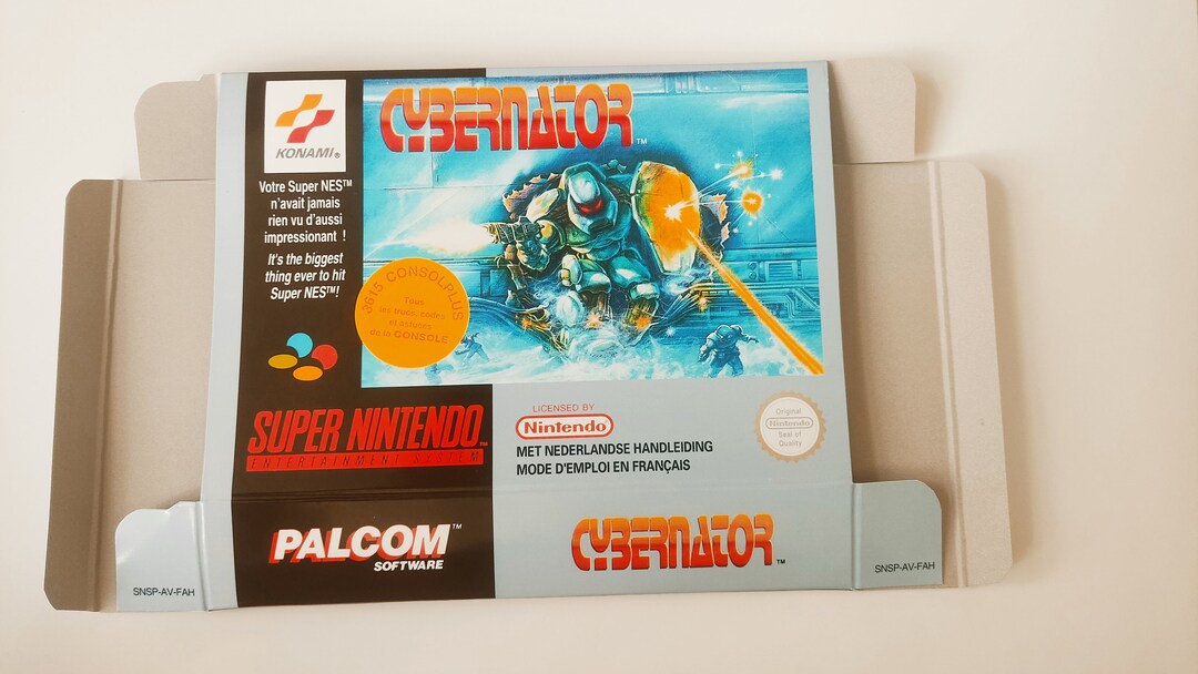 Super Nintendo Cybernator Box - Etsy