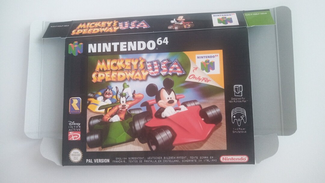 Nintendo 64 Mickey's Speedway USA Box - Etsy
