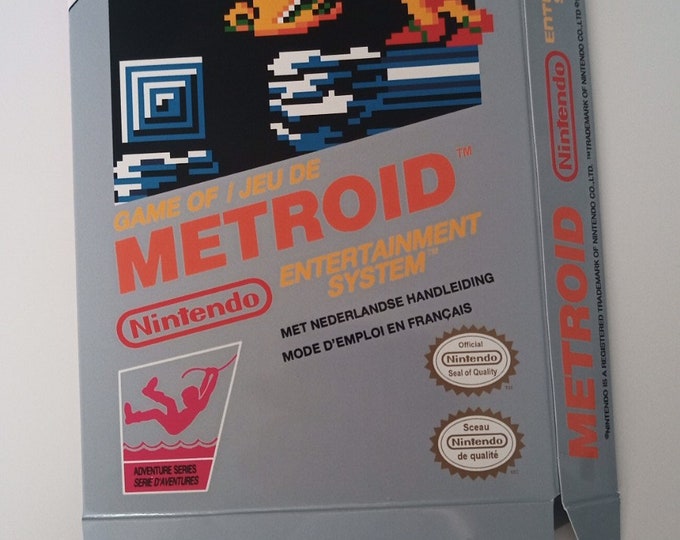 Nintendo Nes Metroid Box - Etsy