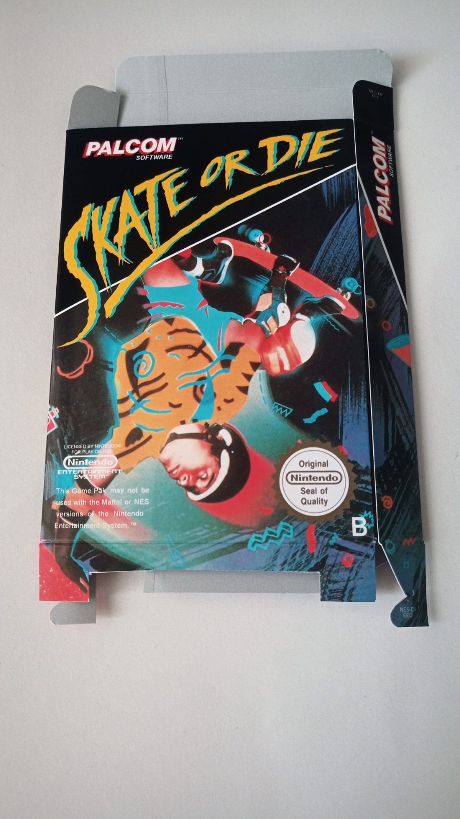Nintendo Nes Skate or Die Box - Etsy UK