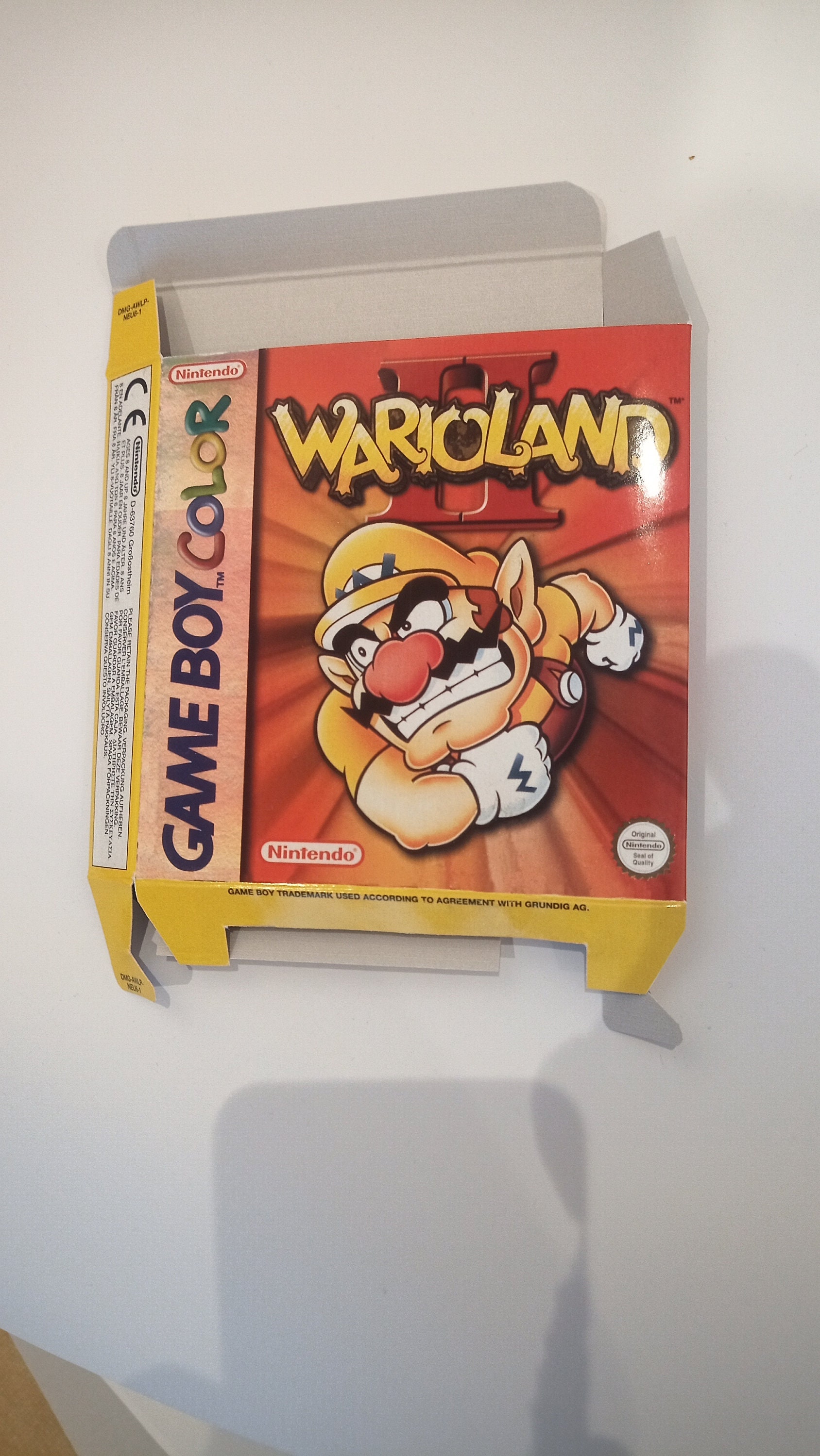 Nintendo Game Boy Color Wario Land 2 Box | Etsy