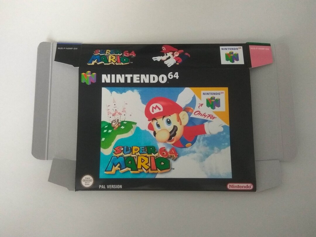 Nintendo 64 Mario 64 Box - Etsy