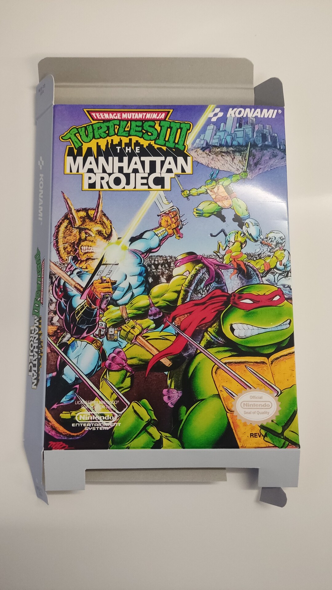 Nintendo Nes Turtles 3 Box - Etsy