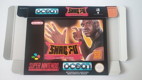 Super Nintendo Shaq Fu Box - Etsy