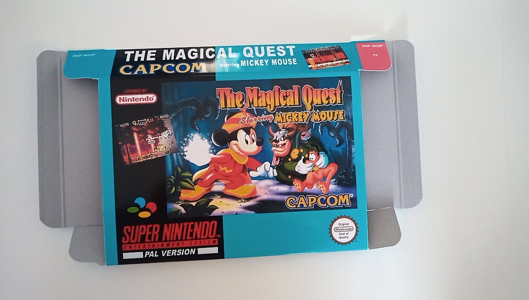 Super Nintendo the Magical Quest Starring Mickey Mouse Box - Etsy