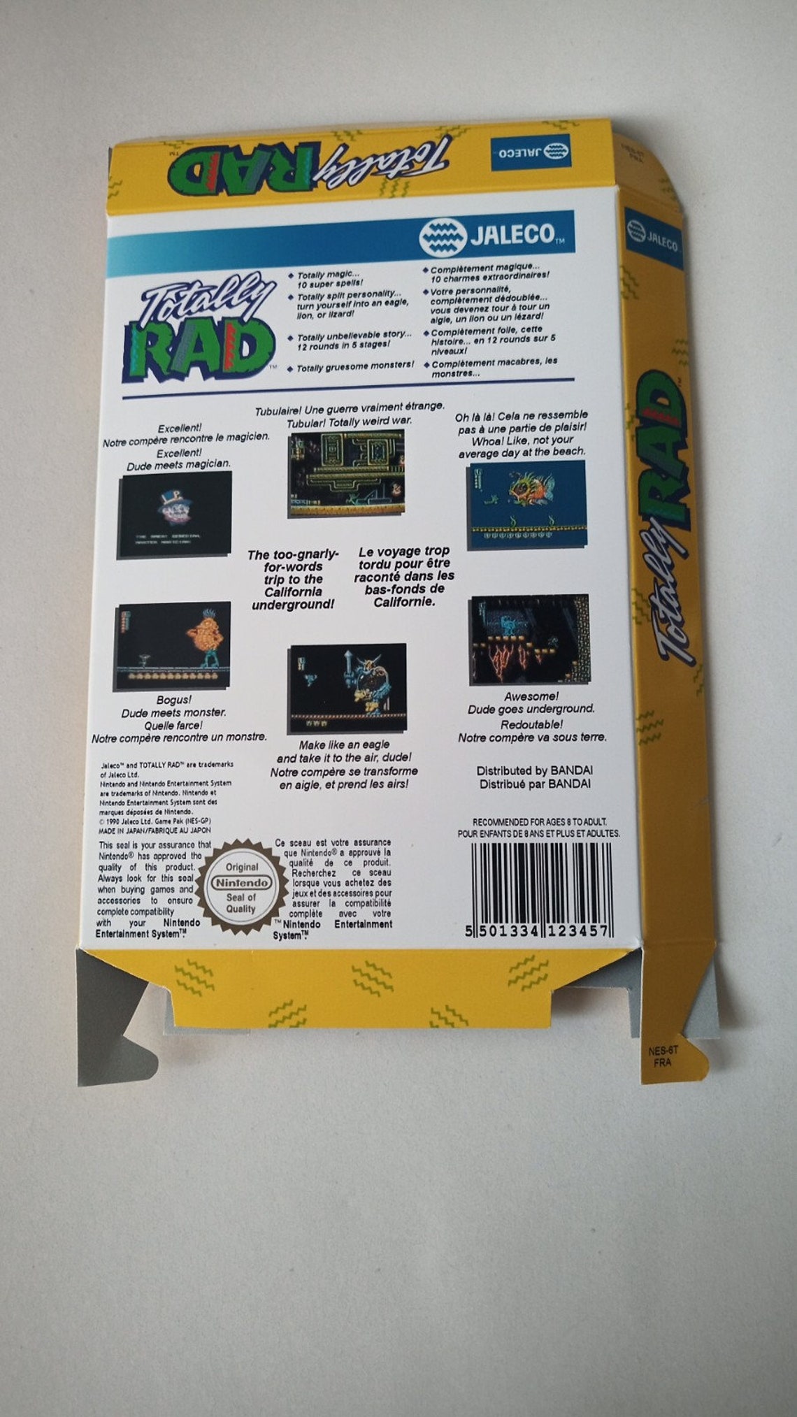 Nintendo Nes Totally Rad box | Etsy