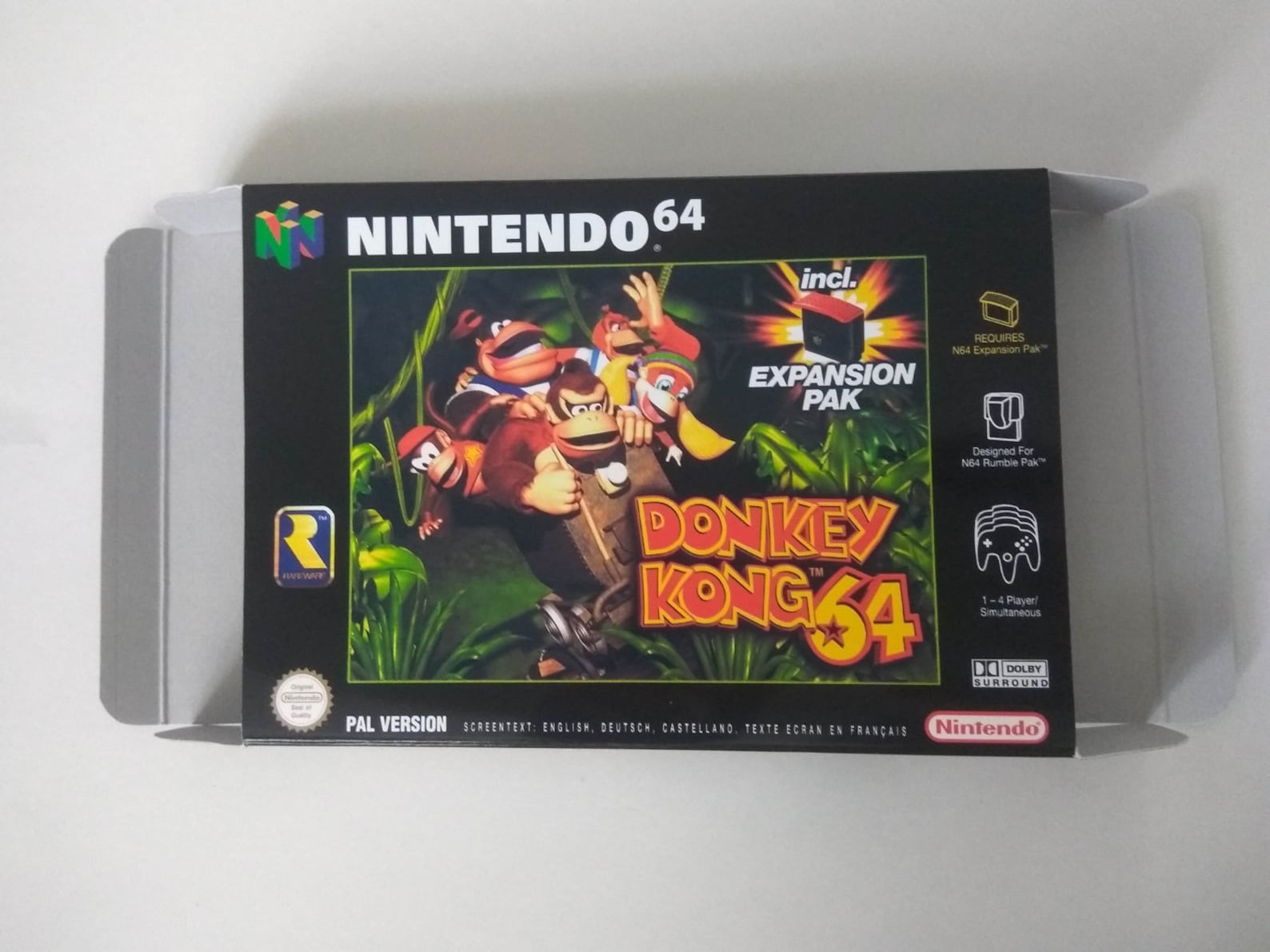 Nintendo 64 Donkey Kong 64 Box - Etsy