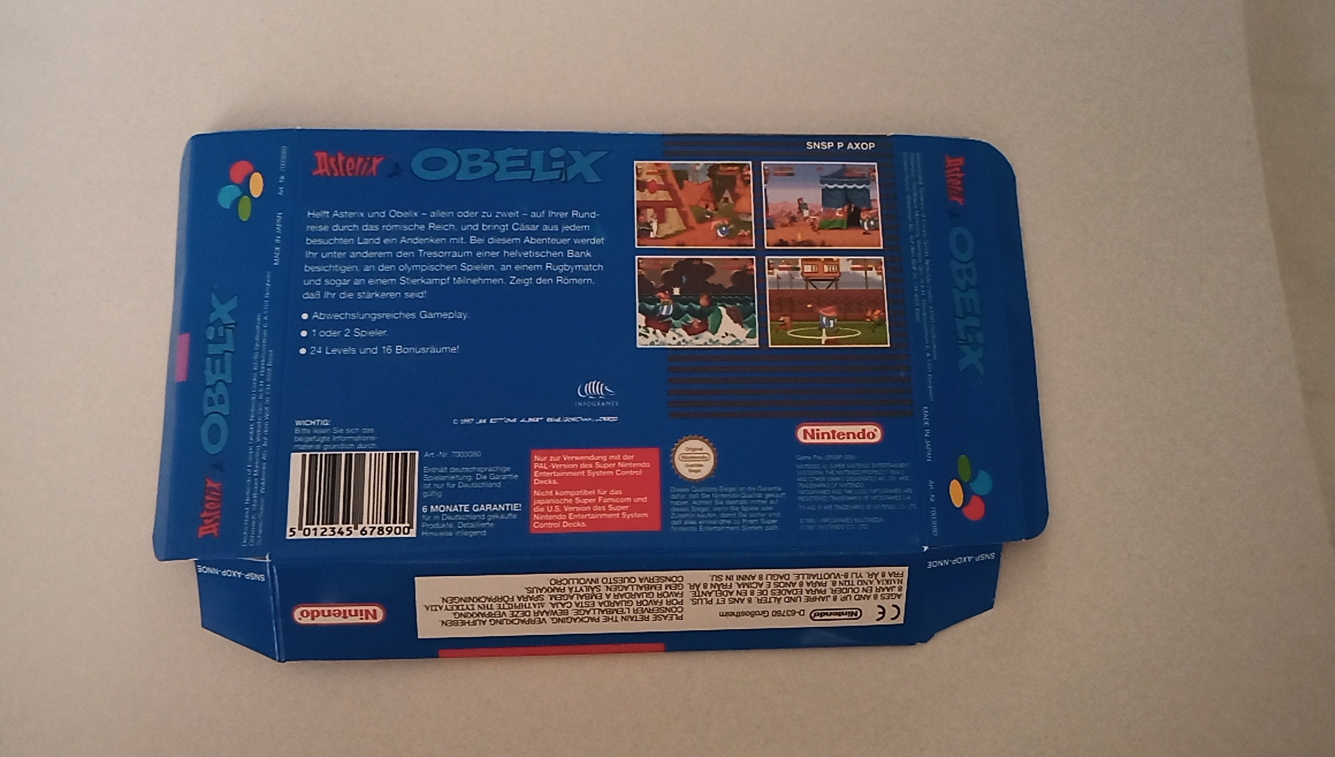 Super Nintendo Asterix & Obelix Box - Etsy