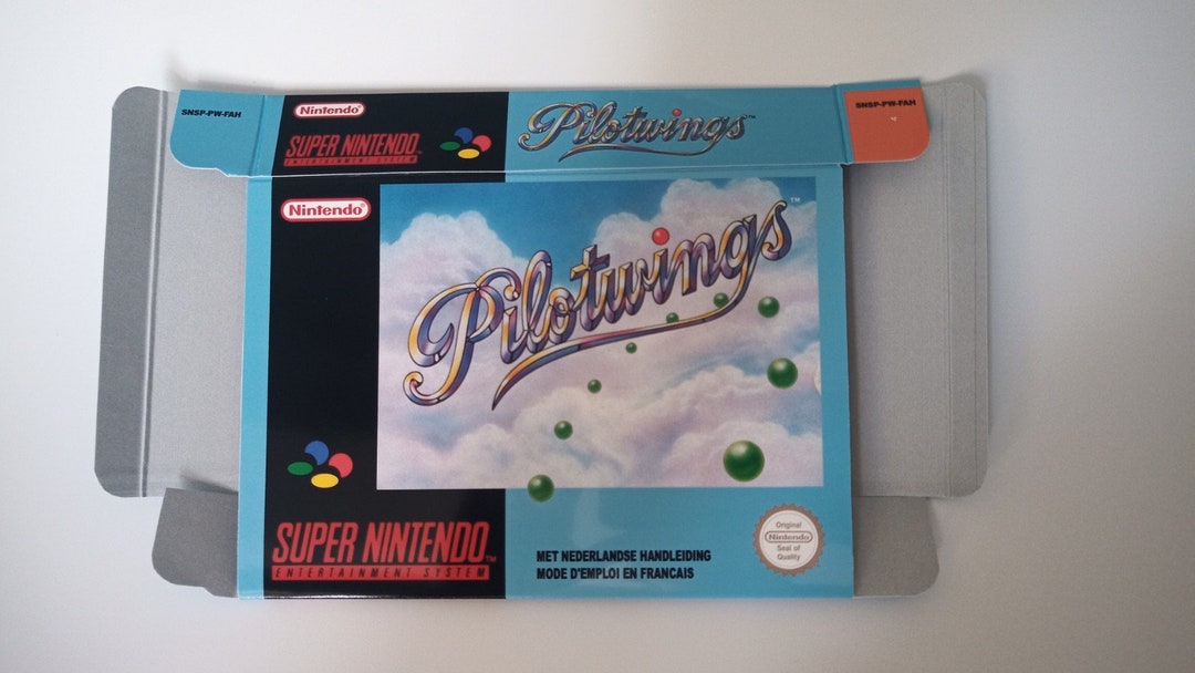 Super Nintendo Pilotwings Box - Etsy