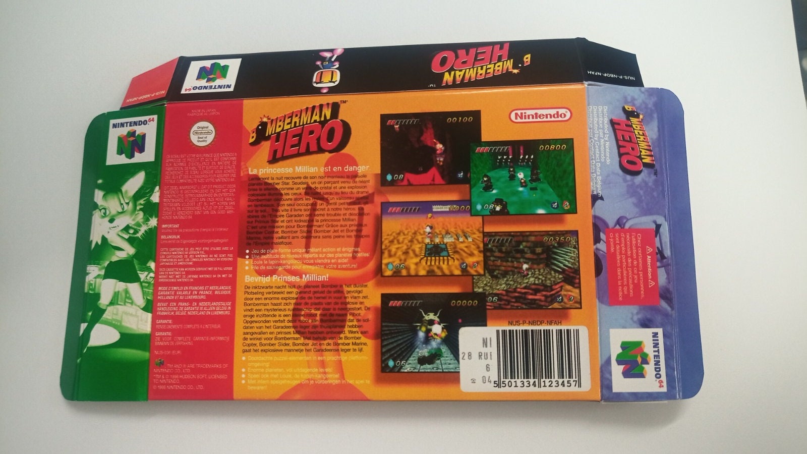 Nintendo 64 Bomberman Hero FR Box | Etsy