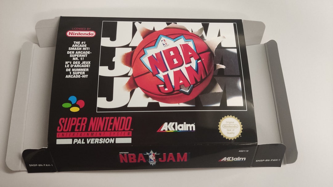 Super Nintendo NBA Jam Box FR - Etsy