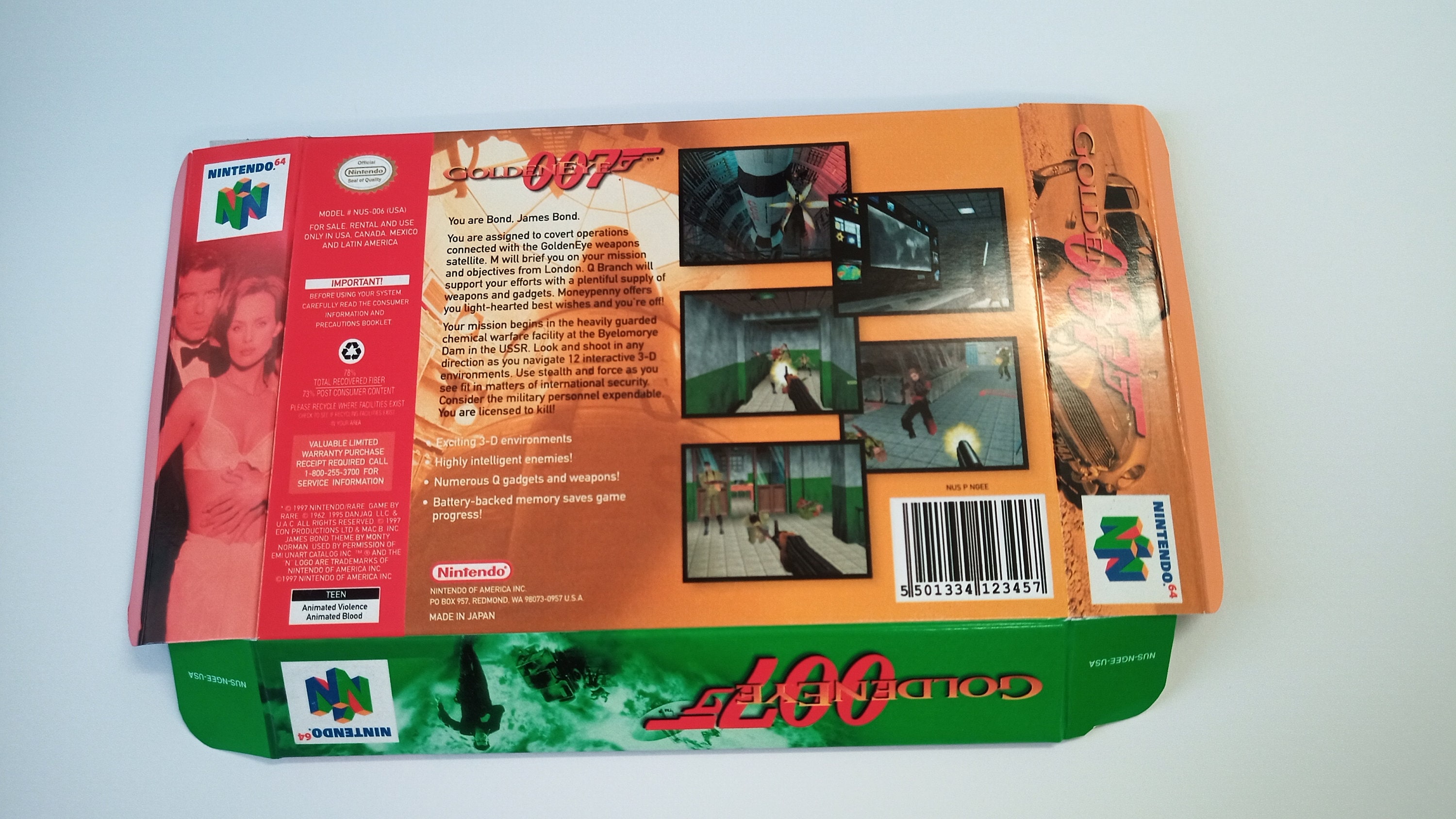 Nintendo 64 007 Goldeneye USA Box - Etsy