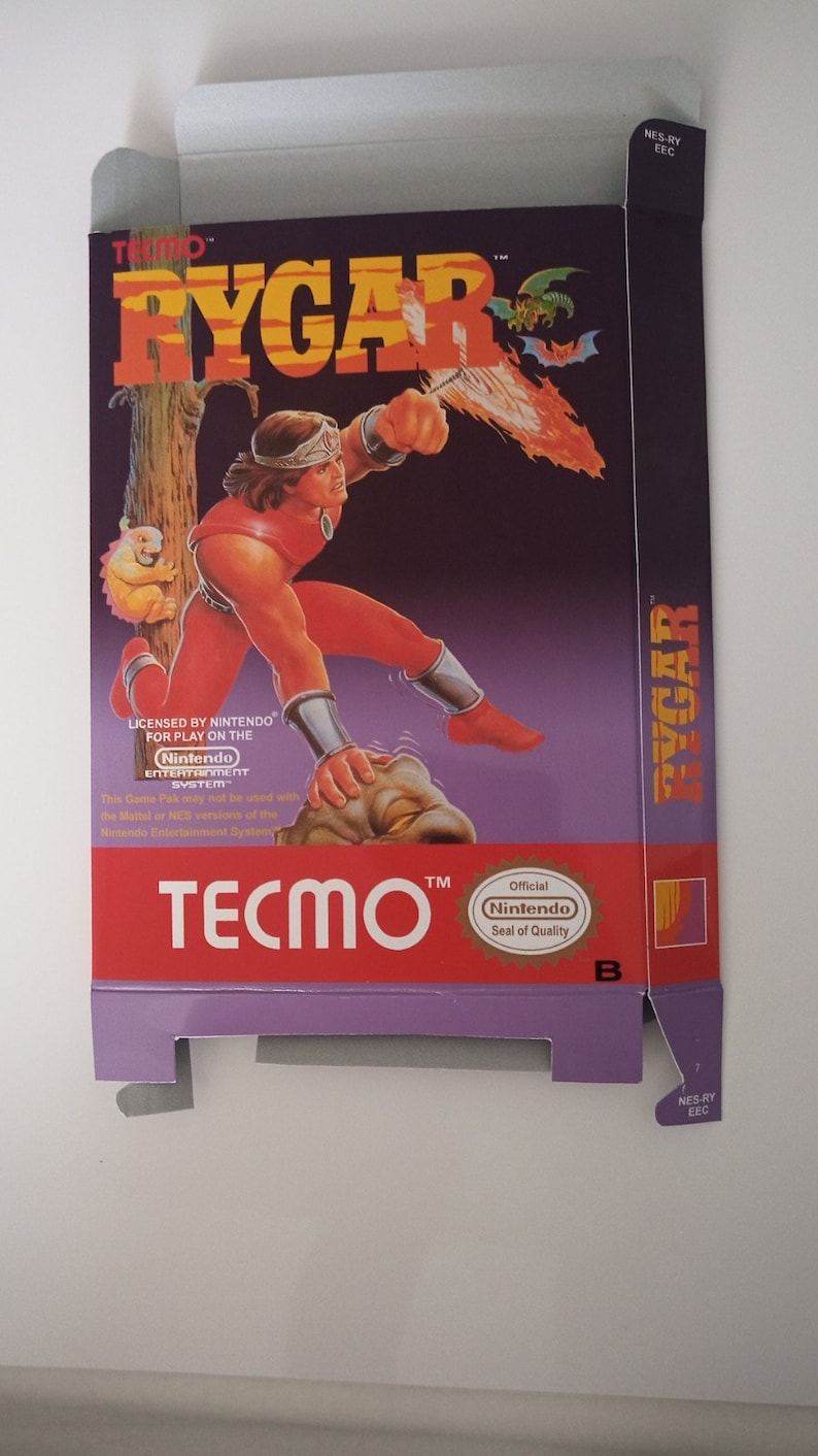 Nintendo Nes Rygar Box - Etsy