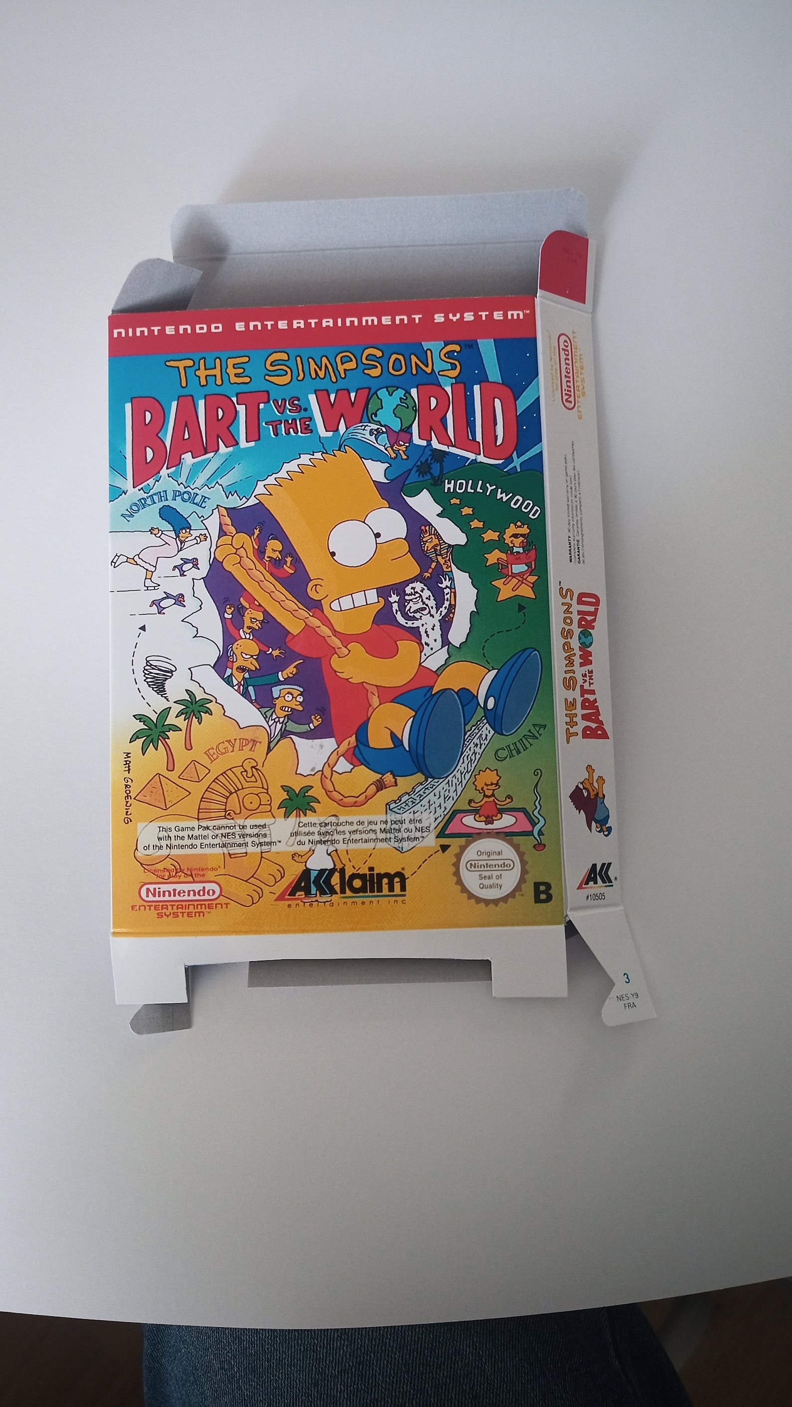 Nintendo Nes the Simpsons Bart VS the World Box - Etsy