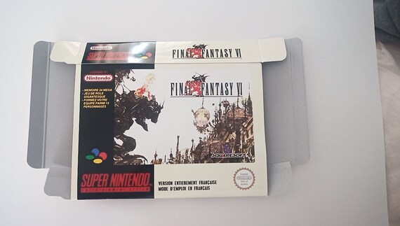 Ff7 Nes Demake Final Fantasy Vii Snes Super Nintendo Final Fantasy VI Box