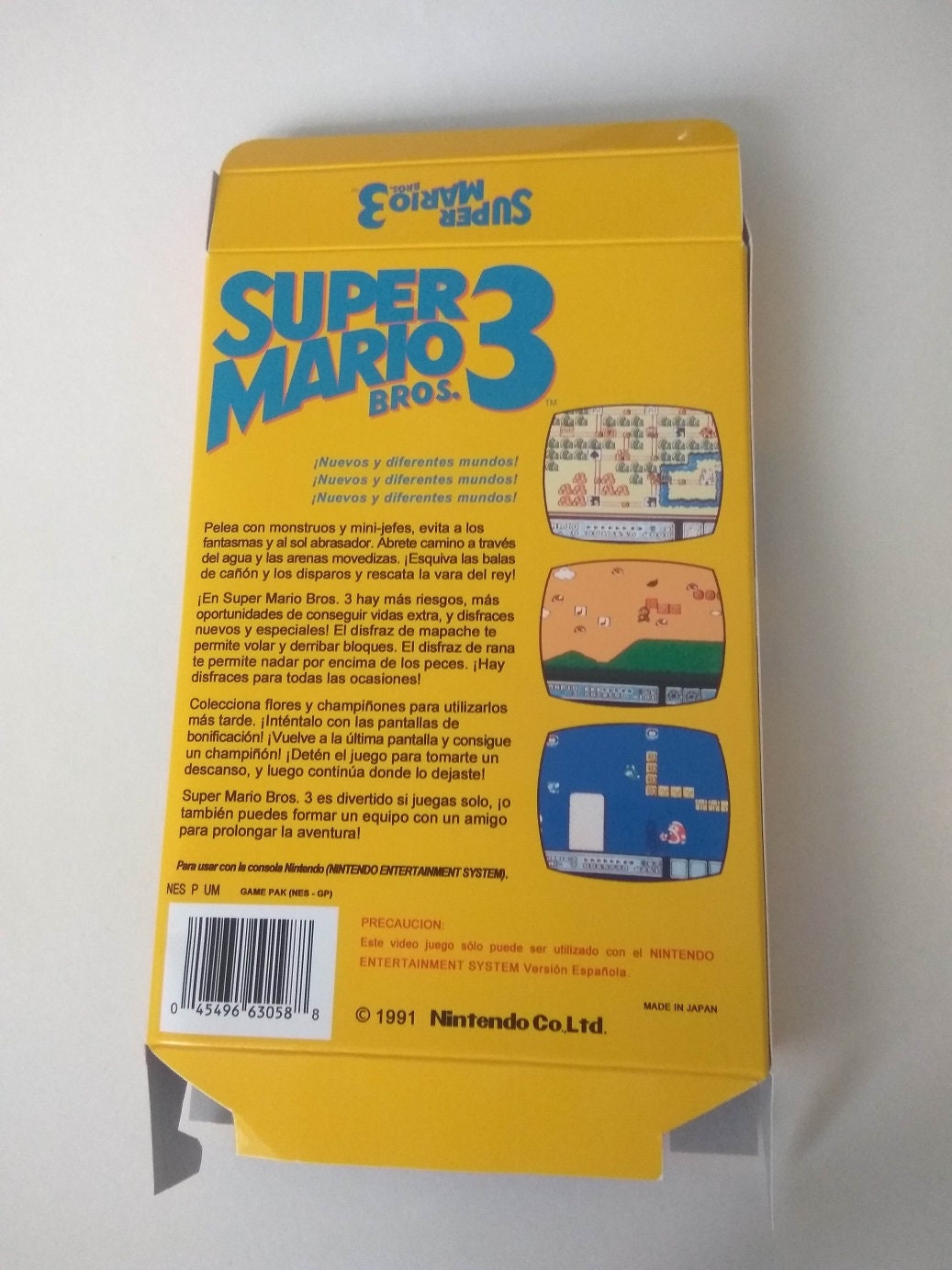 Nintendo Nes Super Mario Bros 3 Box - Etsy