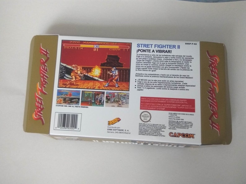 Super Nintendo Street Fighter 2 Box - Etsy