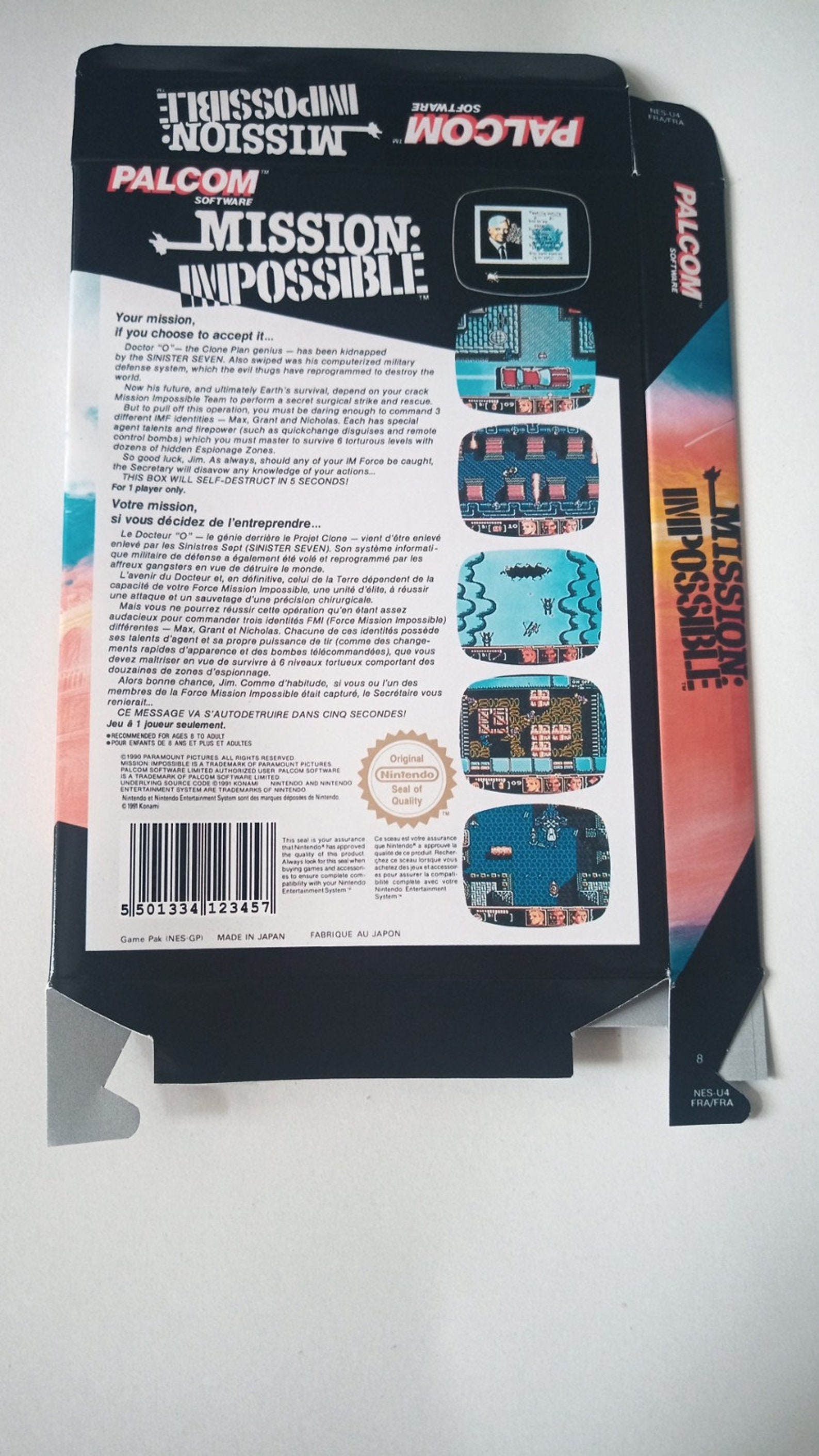 Nintendo Nes Mission Impossible Box - Etsy