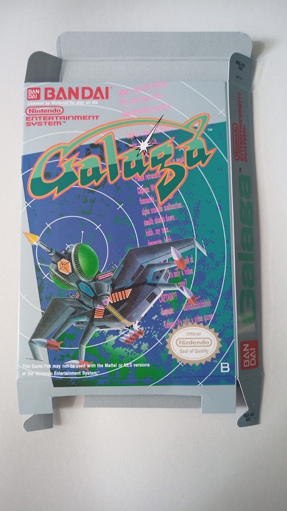 Nintendo Nes Galaga box | Etsy