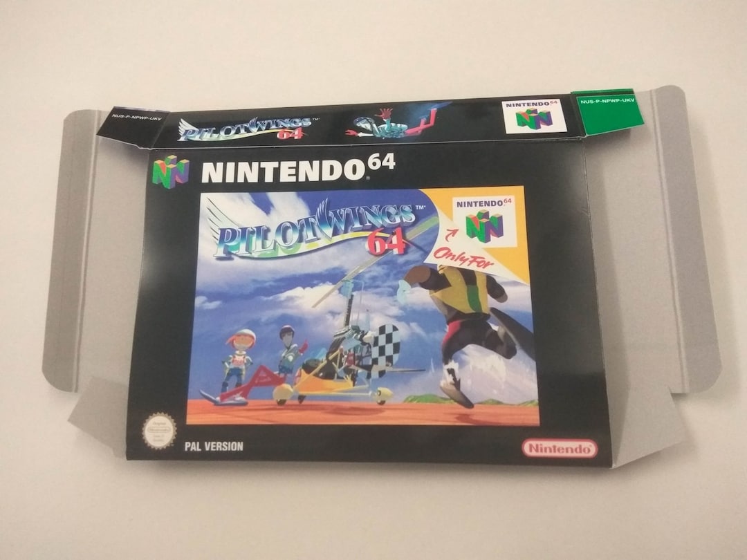 Nintendo 64 Pilotwings 64 Box - Etsy