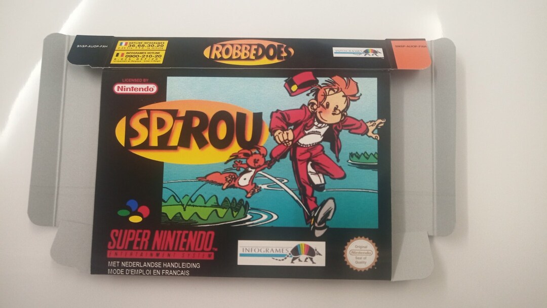 Super Nintendo Spirou Box - Etsy