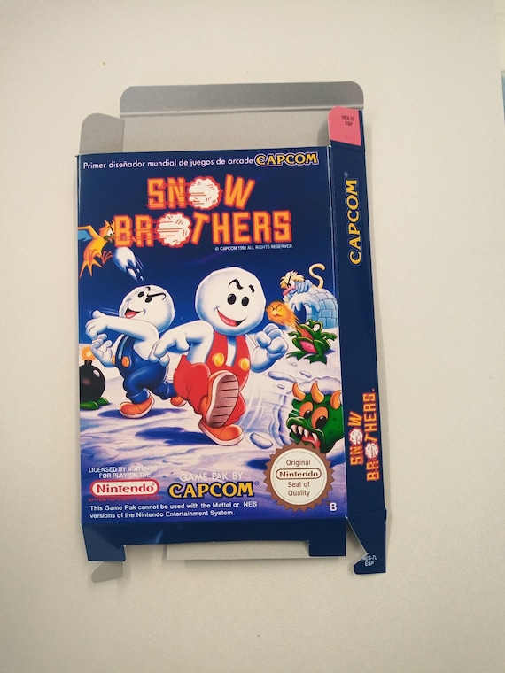 Nintendo Nes Snow Brothers Box | Etsy