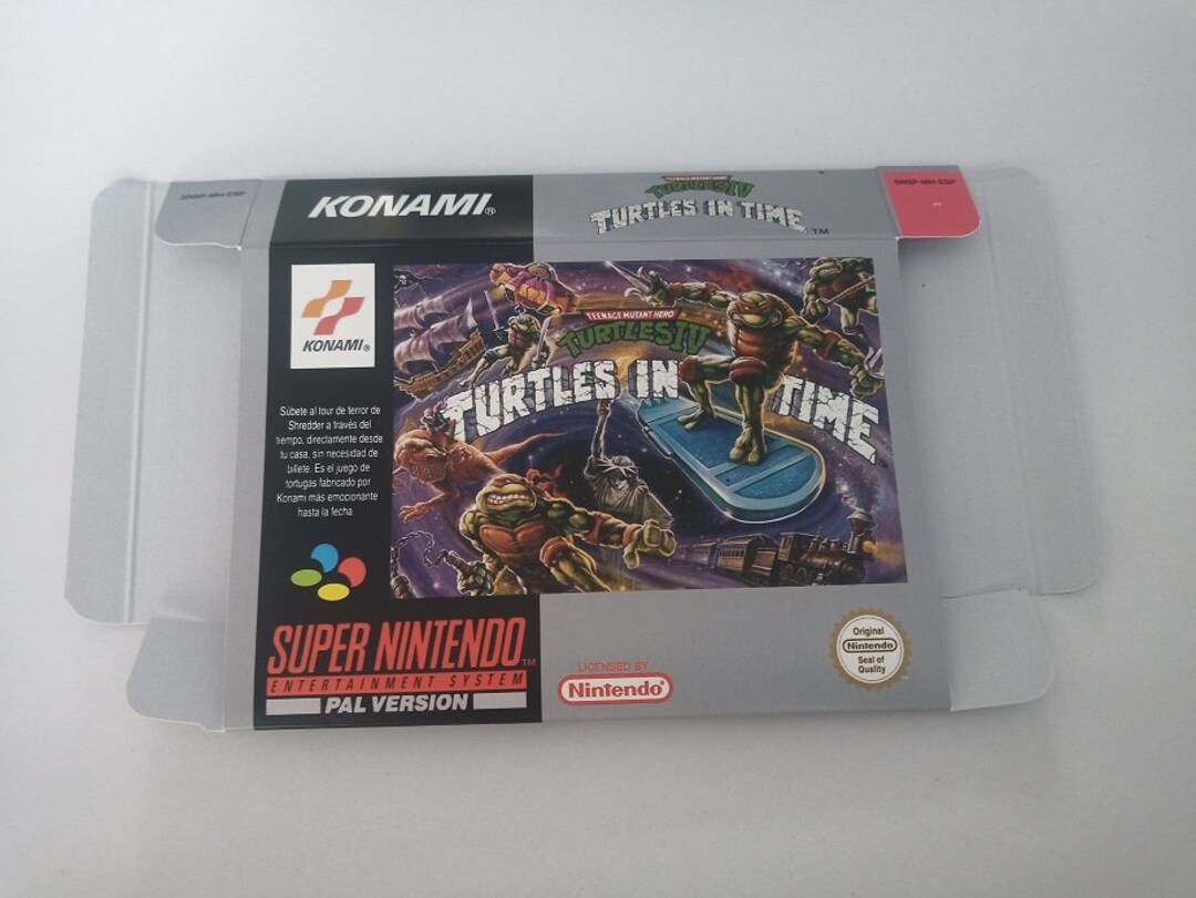 Super Nintendo Turtles in Time Box - Etsy