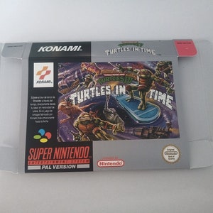 Super Nintendo Turtles in Time Box - Etsy