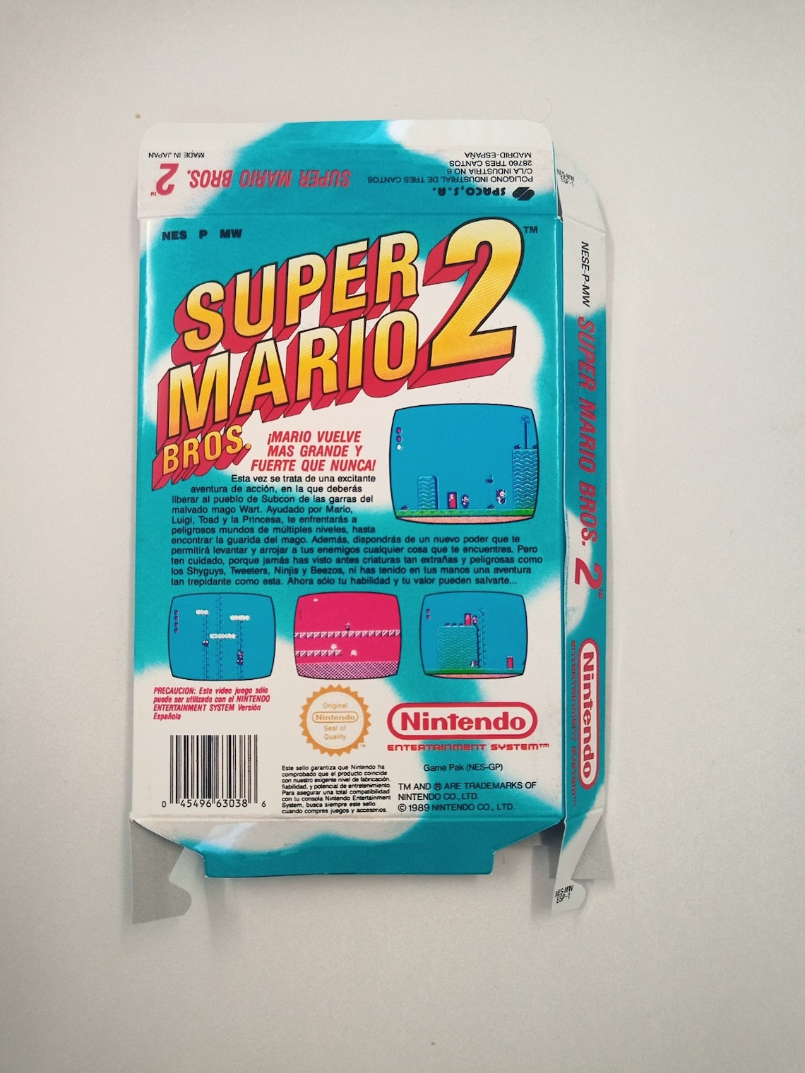 Nintendo Nes Super Mario Bros 2 Box - Etsy