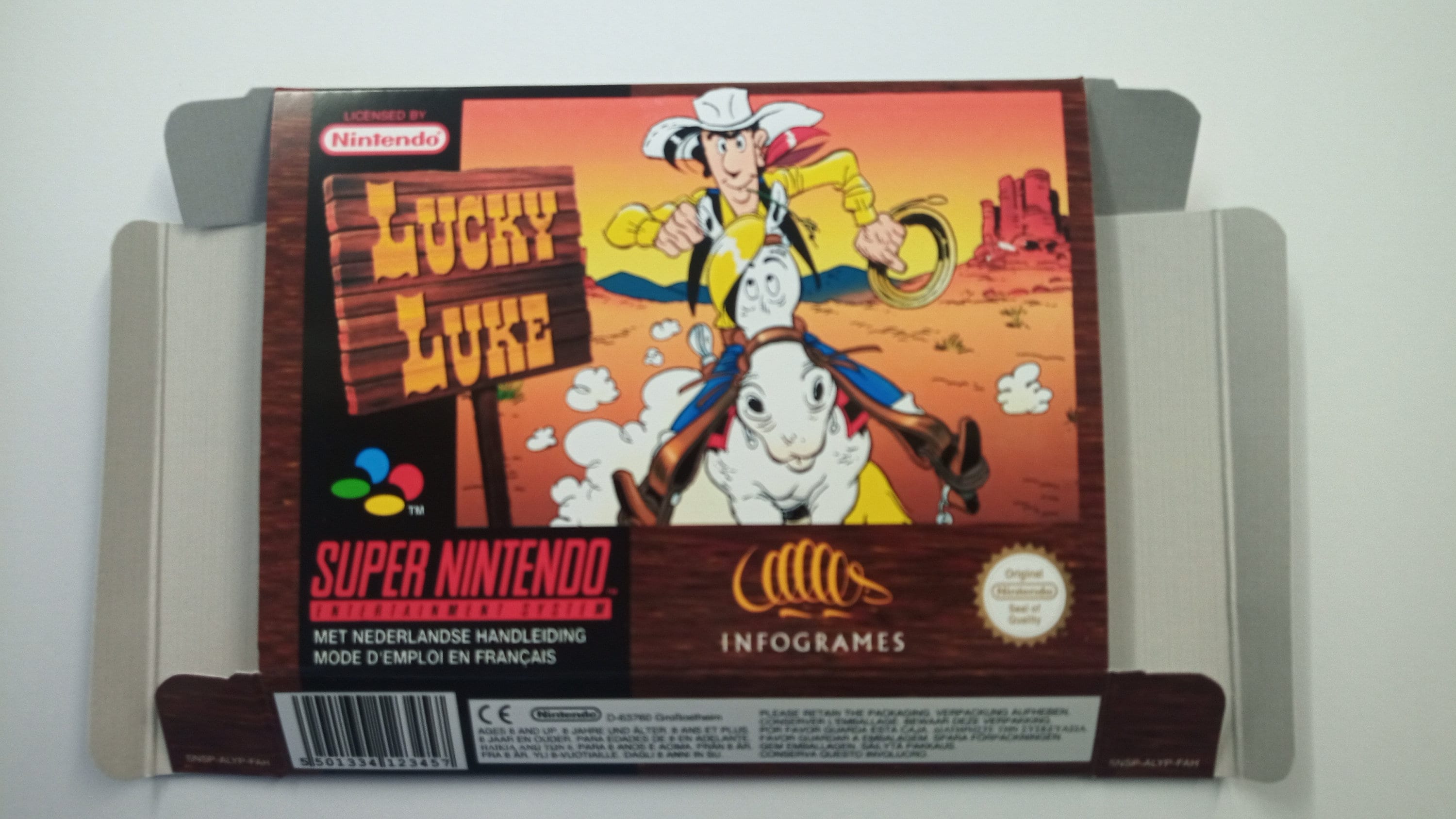 Super Nintendo Lucky Luke French Box - Etsy UK
