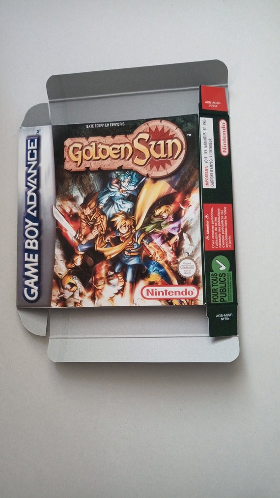 Game Boy Golden Sun Box | Etsy