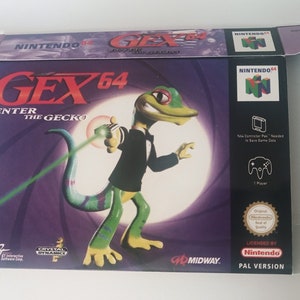 Nintendo 64 Gex 64 Box - Etsy