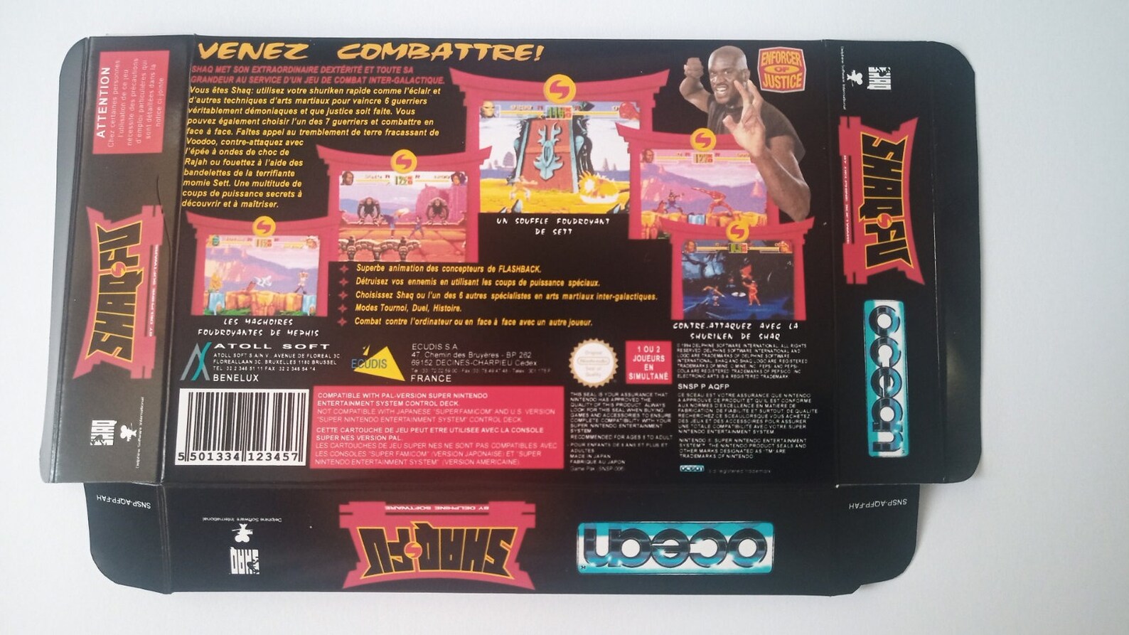 Super Nintendo Shaq Fu Box | Etsy