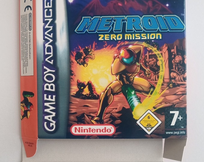 Game Boy Advance Metroid Zero Mission Box - Etsy