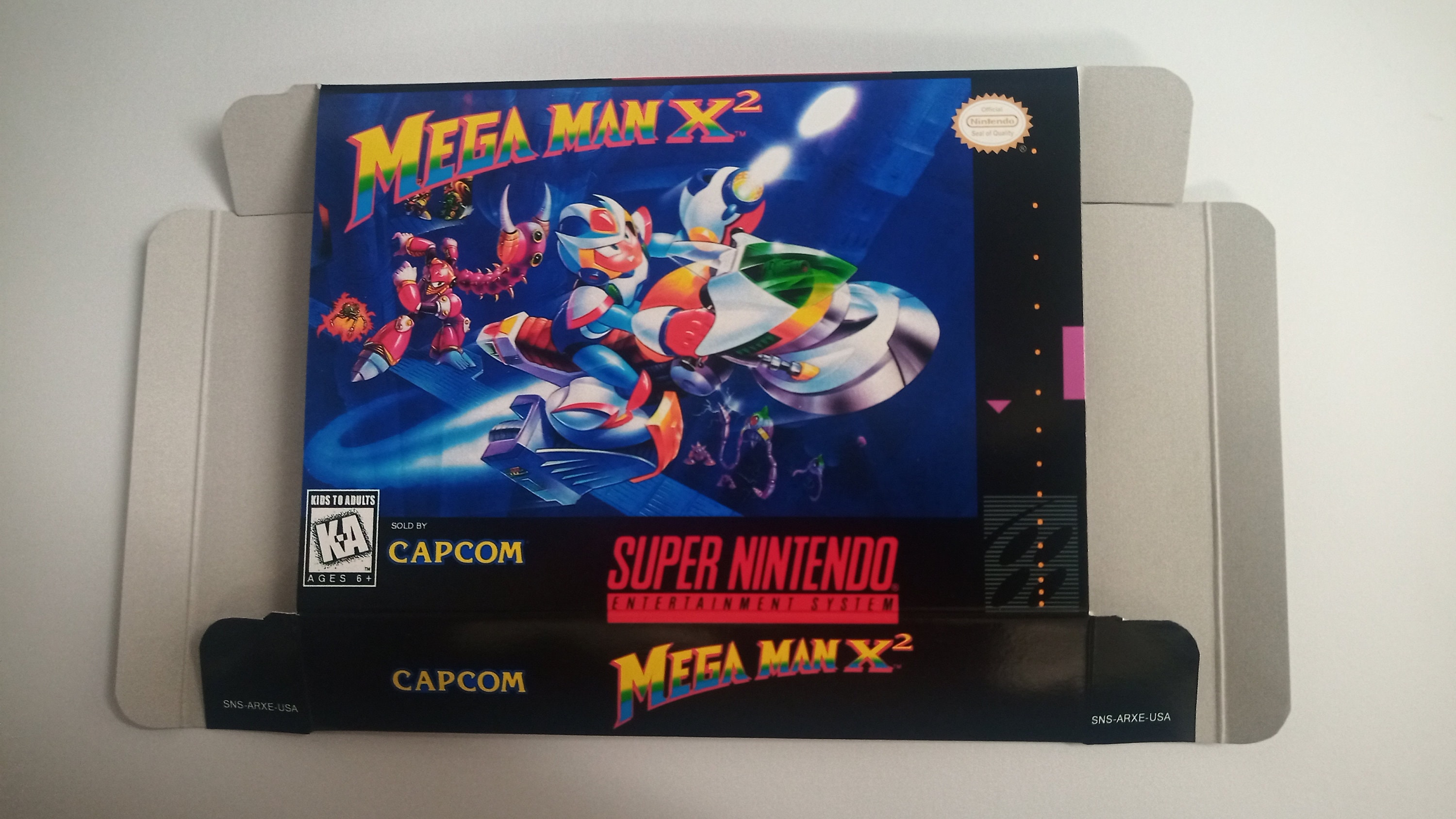 Super Nintendo Megaman X2 USA Box - Etsy
