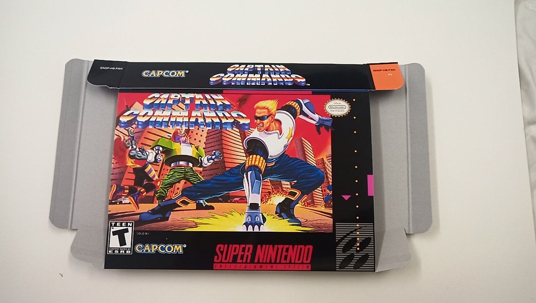 Super Nintendo Captain Commando Box - Etsy