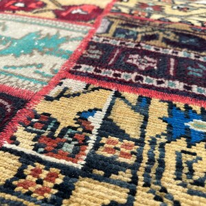 Patchwork Rug, 3x7 Ft Accent Rug, Vintage Rug, Turkish Rug, Oushak Rugs ...