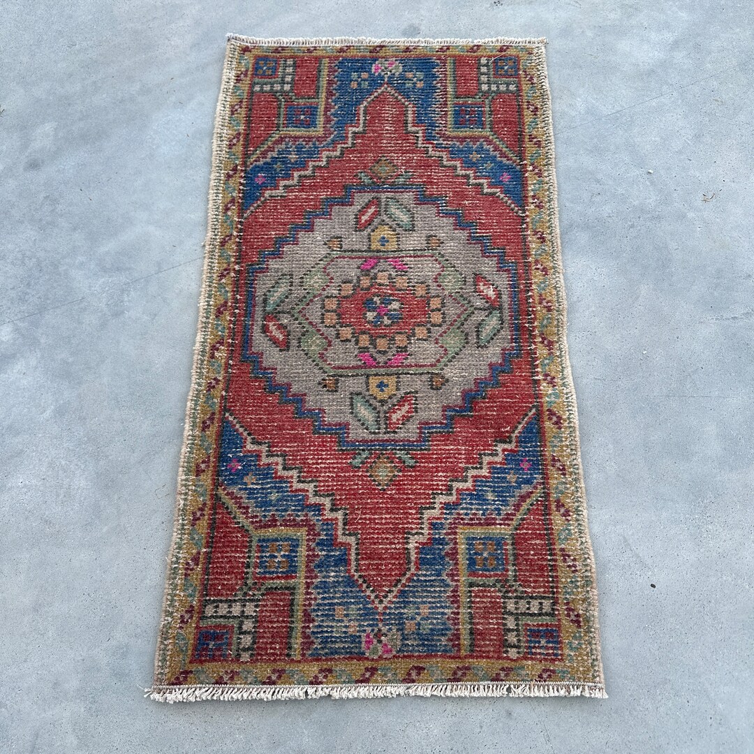 Vintage Rug, 2x4 Small Rugs, Turkish Rug, Antique Oushak Rug, Rugs for ...