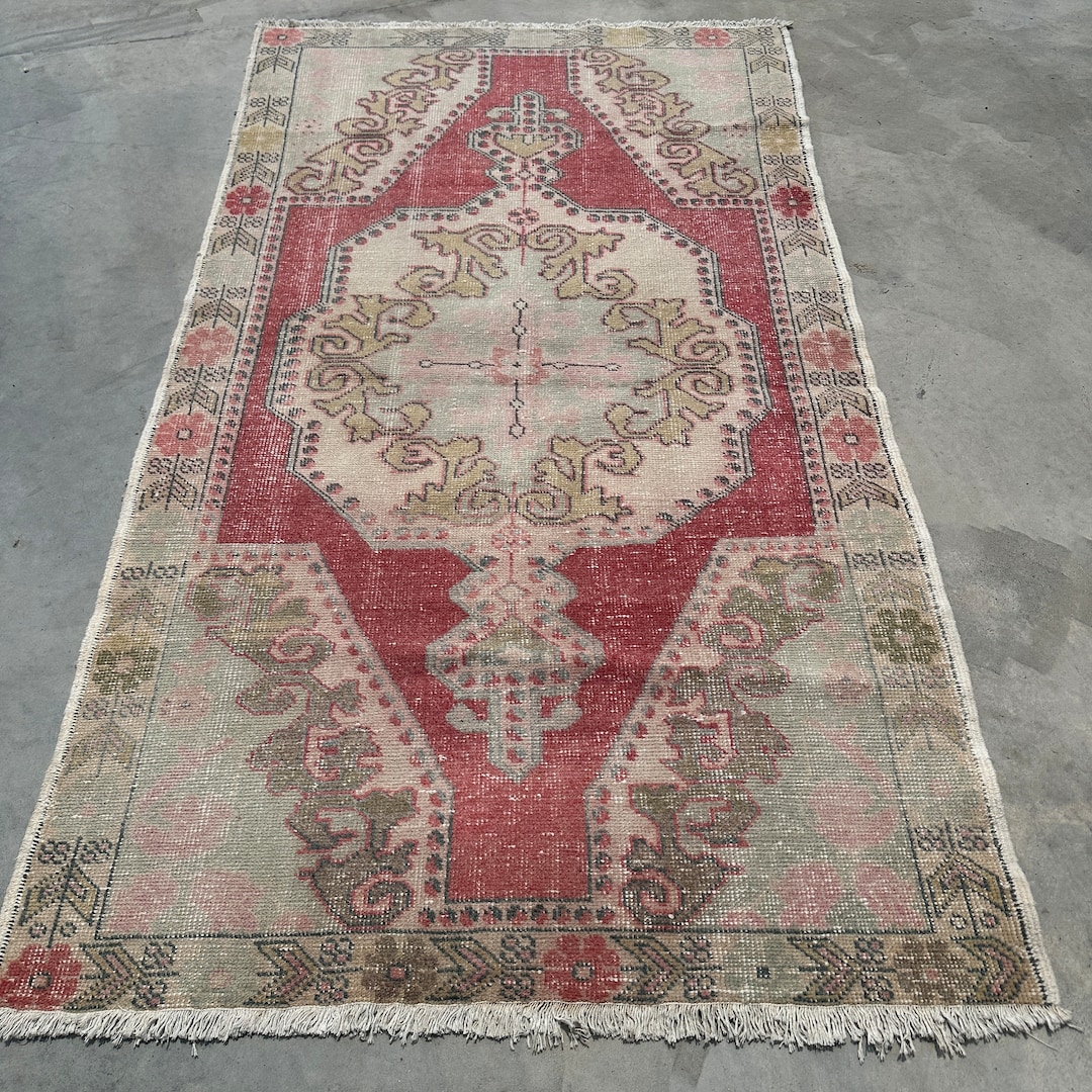 Vintage Rug, 5x8 Ft Area Rugs, Turkish Rug, Antique Rug, Rugs for ...