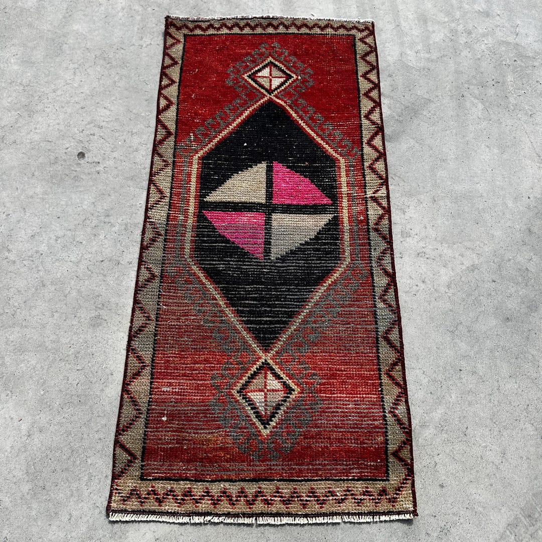 2x4 Small Rugs, Vintage Rug, Turkish Rug, Oushak Rugs, Rugs for ...