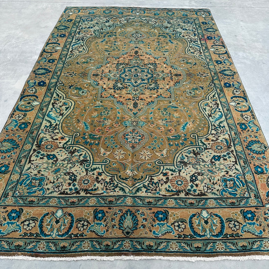 Vintage Rug, Turkish Rug, 6x10 Ft Large Rug, Middle East Rug, Rugs for ...