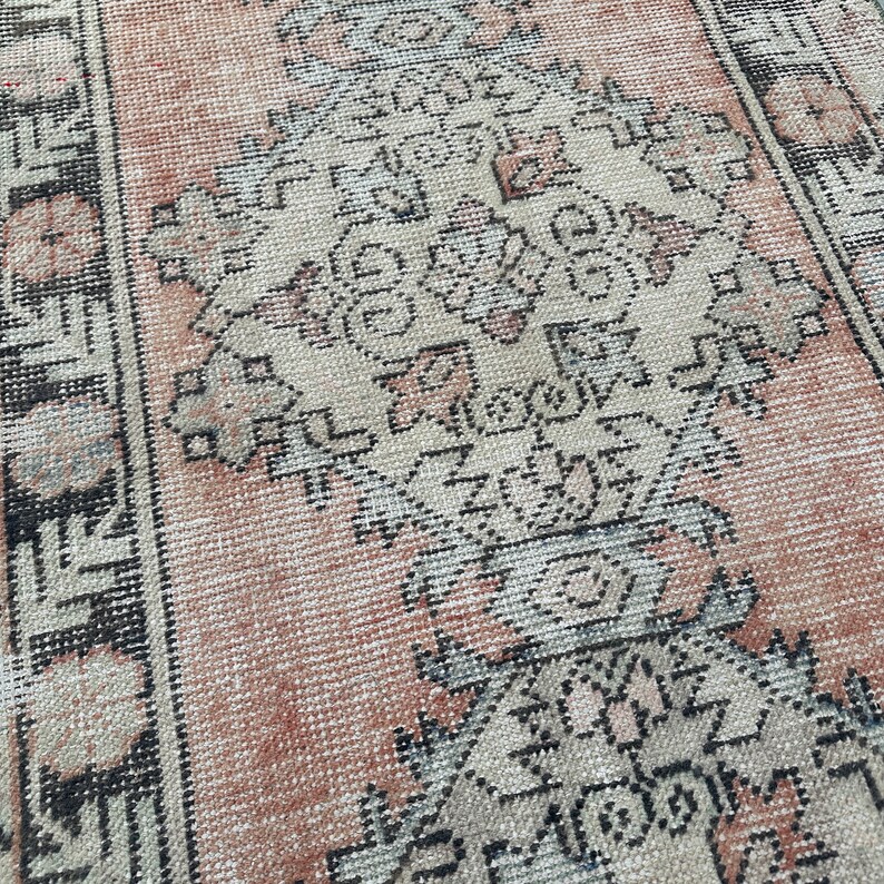 Vintage Turkish Rug 2.9x6 Ft, Red Plants & Trees Wool Rug - Etsy