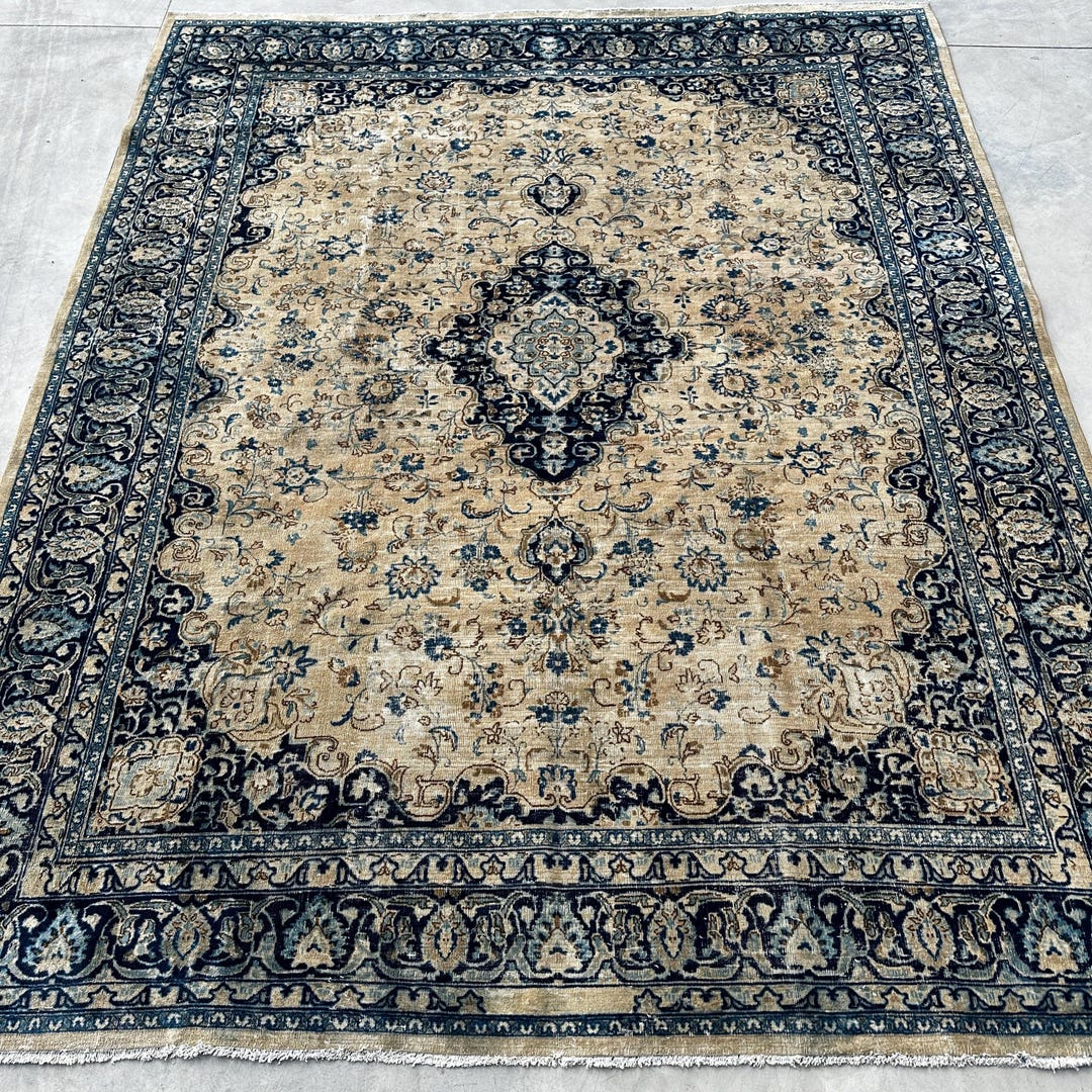 10x12 Oversize Rug, Vintage Acem Rug, Turkish Rug, Rugs for Bedroom, 9 ...