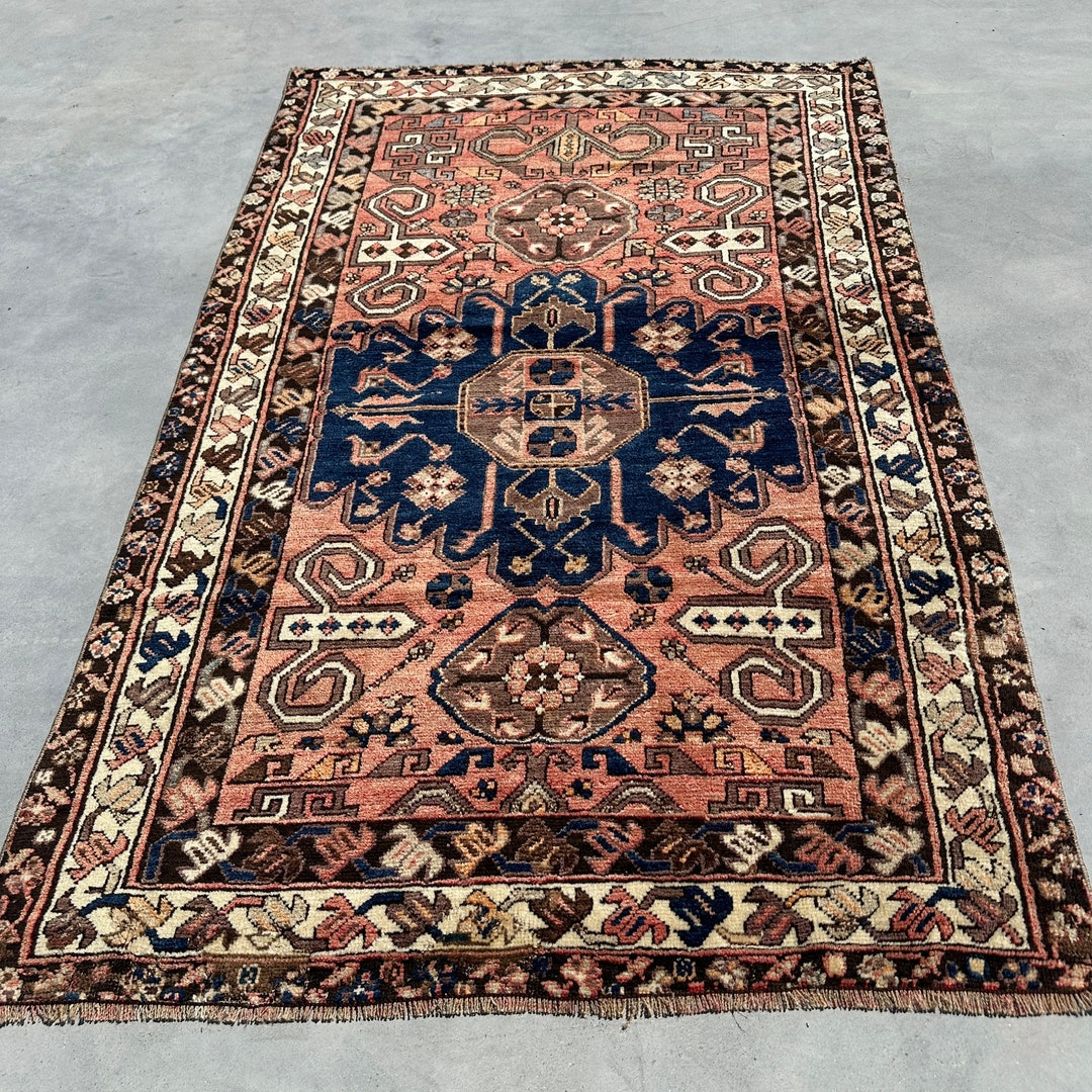 Turkish Rug, 4x7 Area Rug, Vintage Rug, Decorative Oushak Rug, Rugs for ...