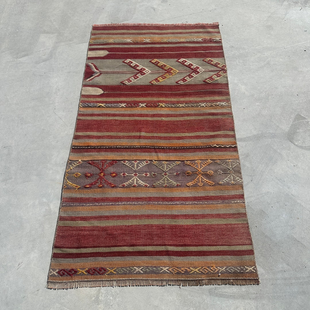 Turkish Kilim, Vintage Kilim, Small Kilim, Antique Kilim, Rugs for ...