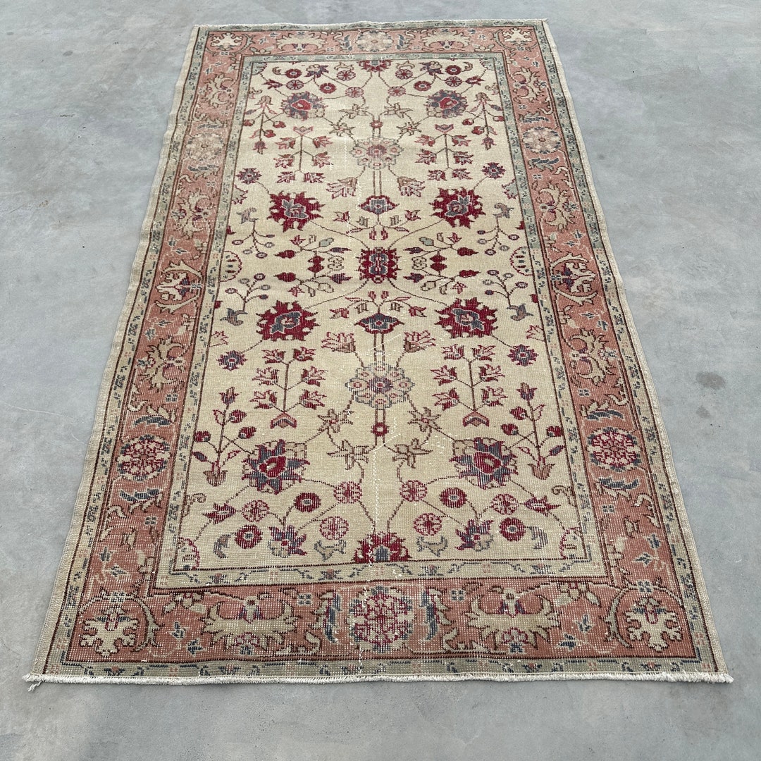 Vintage Rug, Turkish Rug, Area Rug, Decorative Oushak Rugs, Rugs For ...