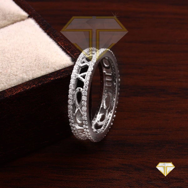 Silver Custom Roman Numeral Ring - Etsy