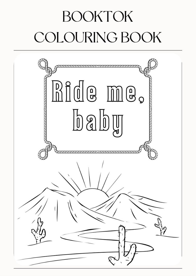 BOOKTOK COLOURING BOOK Adult Colouring, Colouring Book, Colouring ...